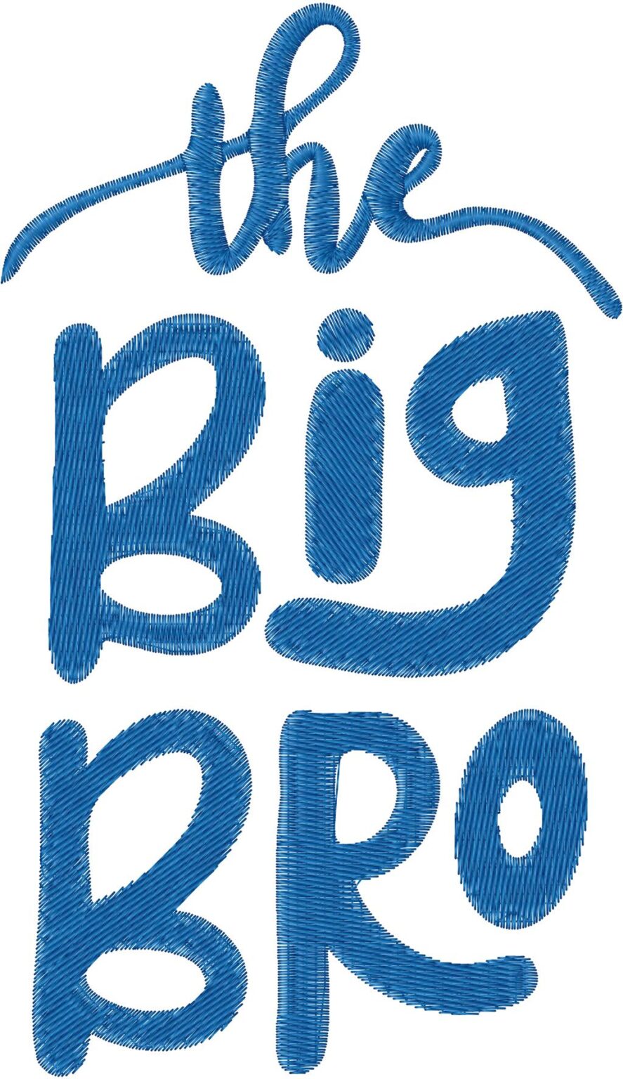 The Big Bro Embroidery Design, 7 sizes, Machine Embroidery Design, The ...