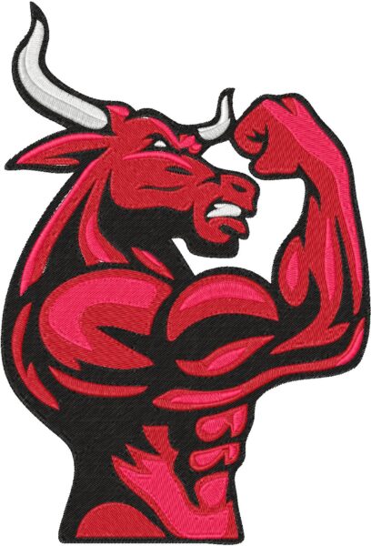 Bull Embroidery Design, 3 sizes, Machine Embroidery Design, Bull shapes ...