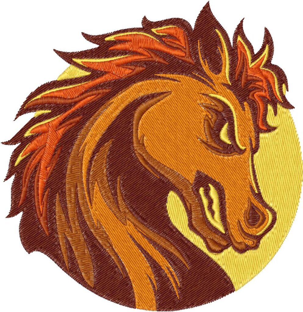 Horse Embroidery Design, 3 sizes, Horse Embroidery, Machine Embroidery ...