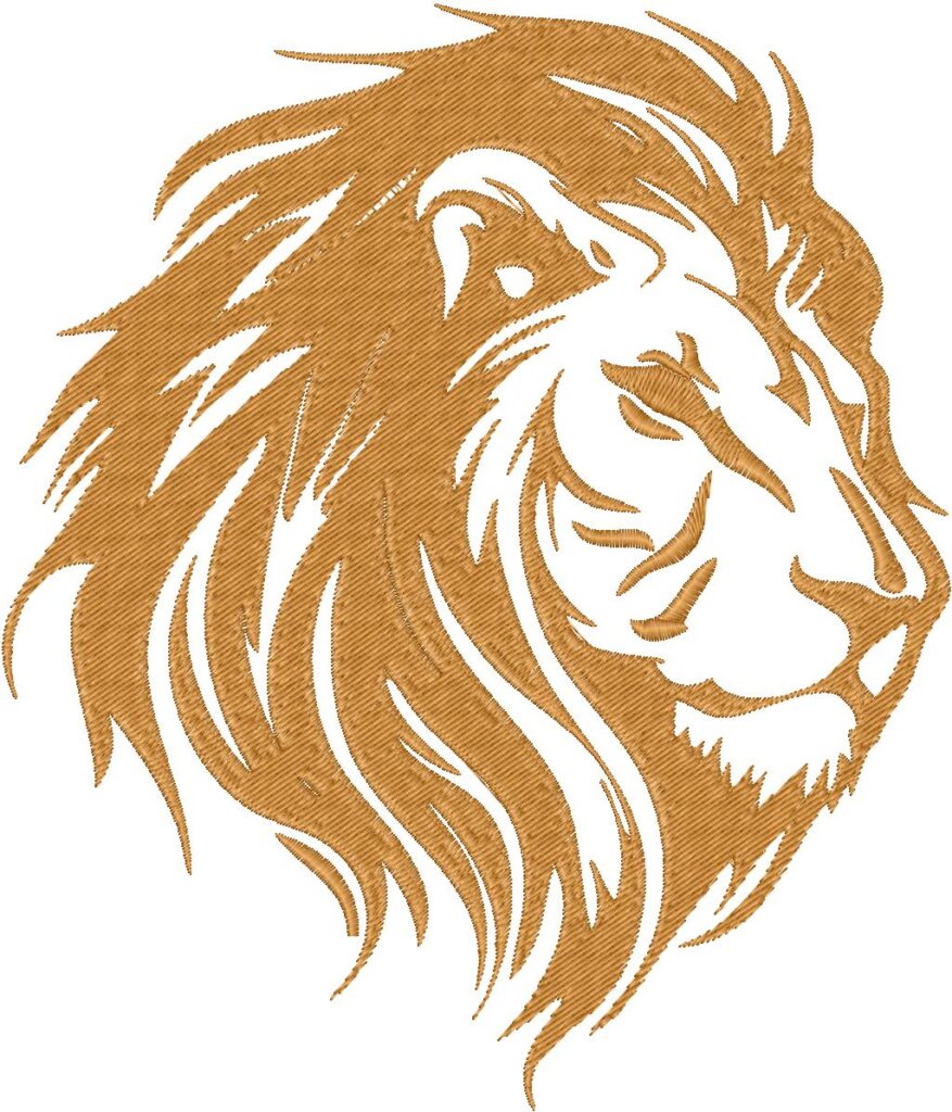Lion Embroidery Design, 3 sizes, Machine Embroidery Design, Lion shapes ...
