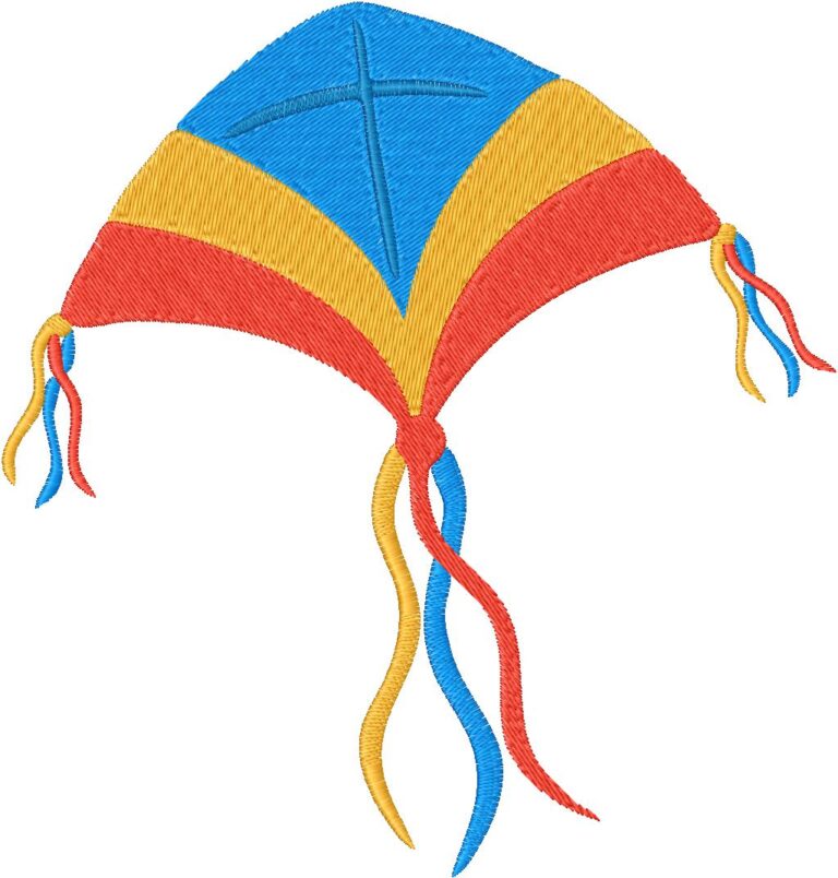 Kite Design, 7 sizes, Machine Embroidery Design, Kite shapes Design ...