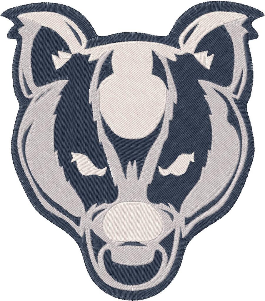 Badger Design, 7 sizes, Machine Embroidery Design, Badger shapes Design ...