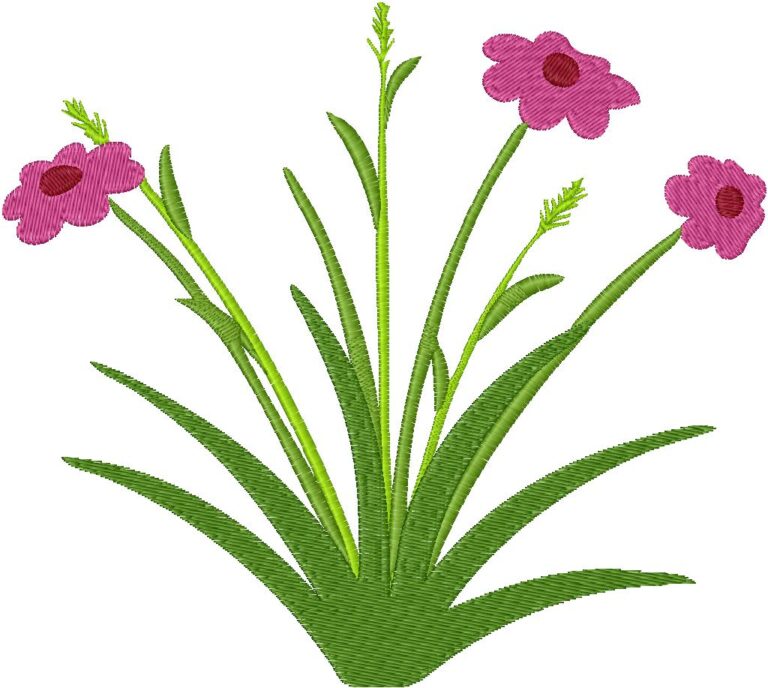 Flowers Embroidery Design, 7 sizes, Machine Embroidery Design, Flowers ...