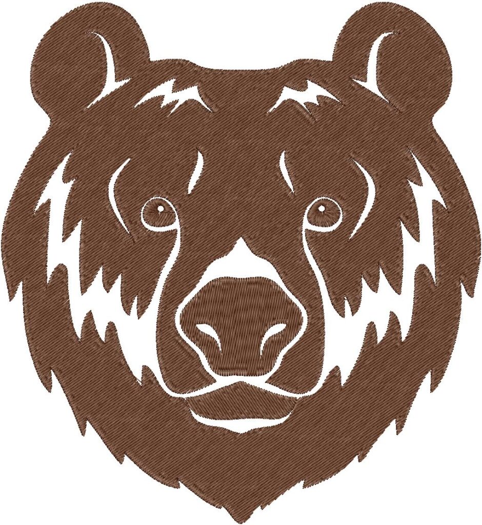 Bear Embroidery Design, 7 sizes, Machine Embroidery Design, Bear shapes ...