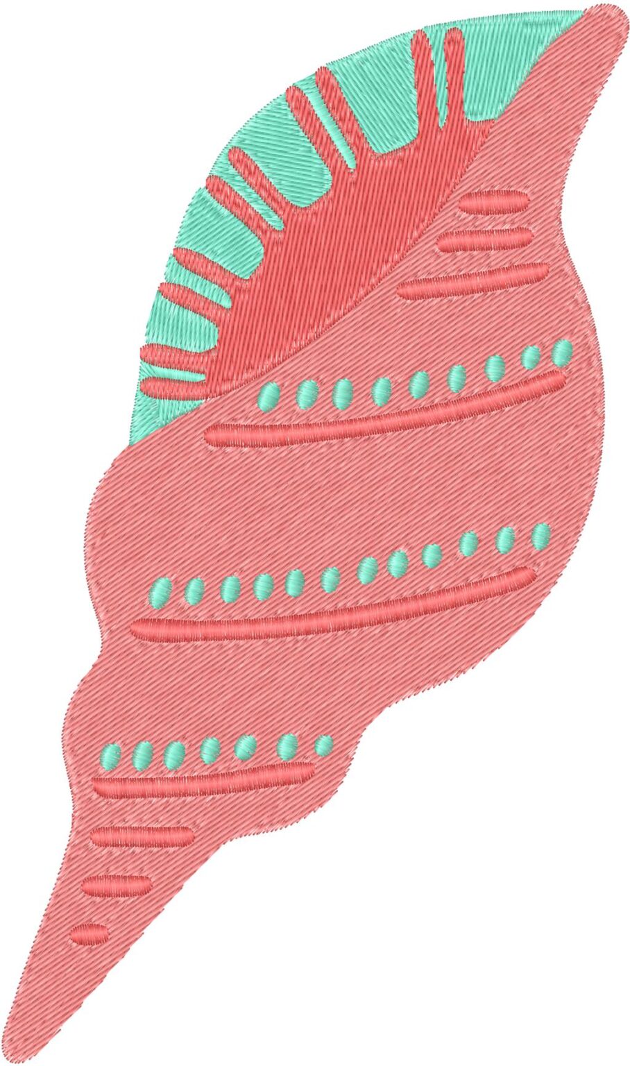 Seashell Design, 7 sizes, Machine Embroidery Design, Seashell shapes ...