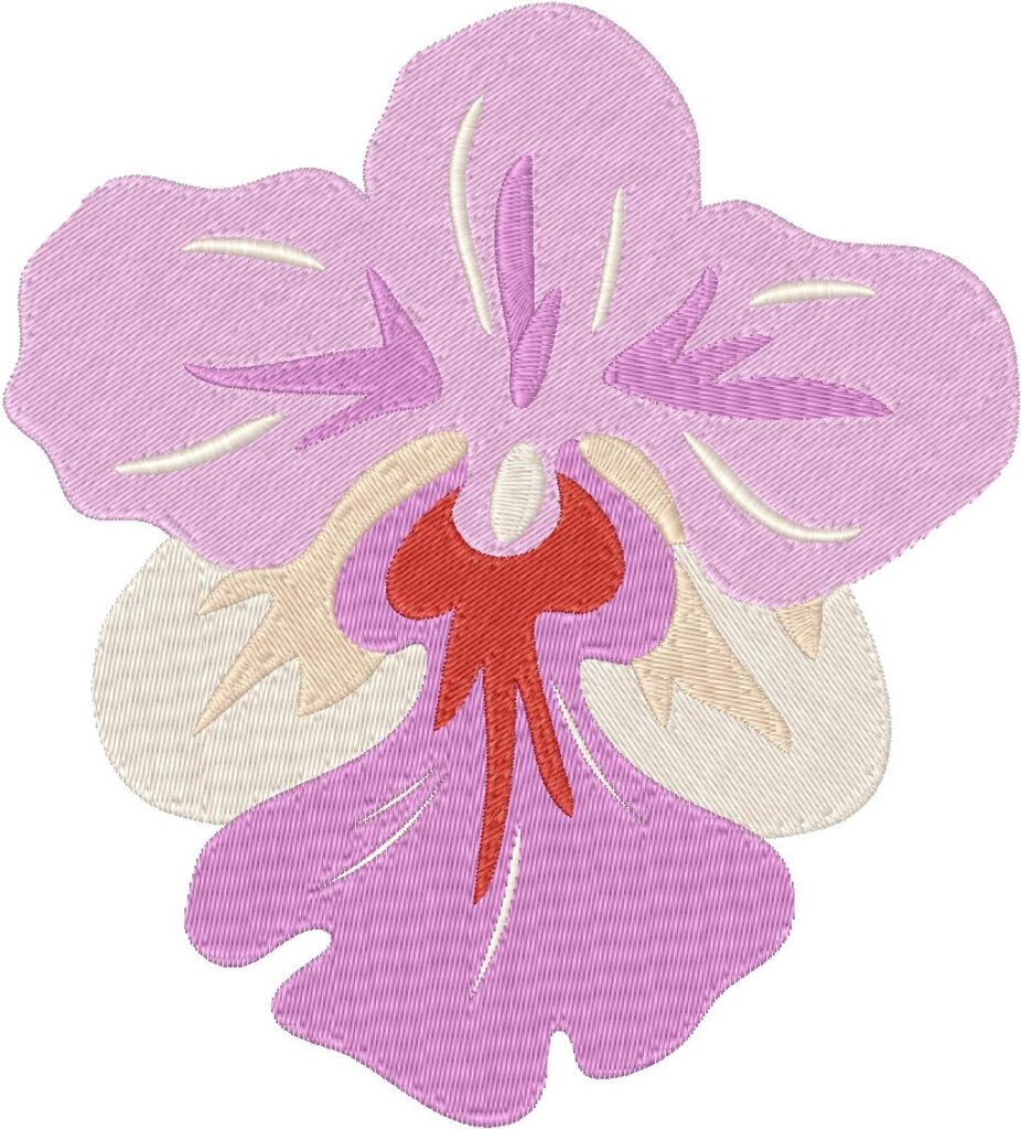 Orchid Embroidery Design, 7 sizes, Machine Embroidery Design, Orchid ...