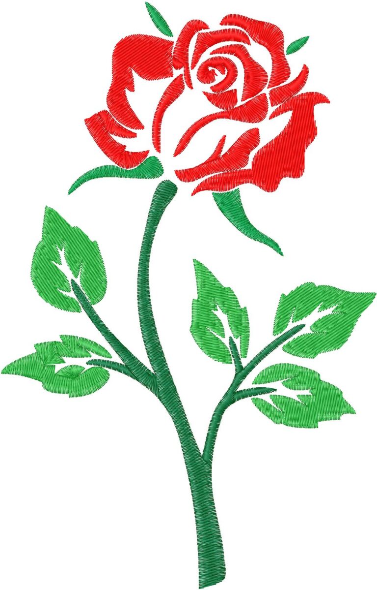 Rose Embroidery Design, 7 sizes, Machine Embroidery Design, Rose shapes ...