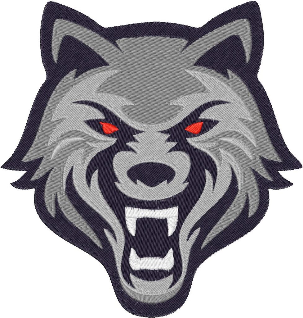 Wolf Embroidery Design, 7 sizes, Machine Embroidery Design, Wolf shapes ...