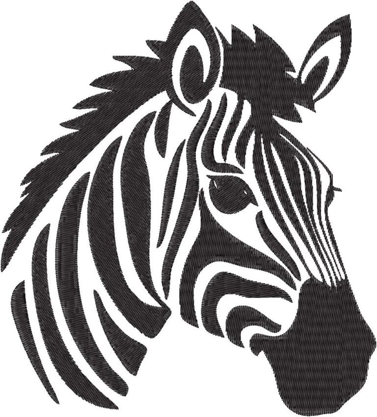 Zebra Design, 7 sizes, Machine Embroidery Design, Zebra shapes Design ...