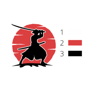 Samurai Design, 7 sizes, Machine Embroidery Design, Samurai shapes ...