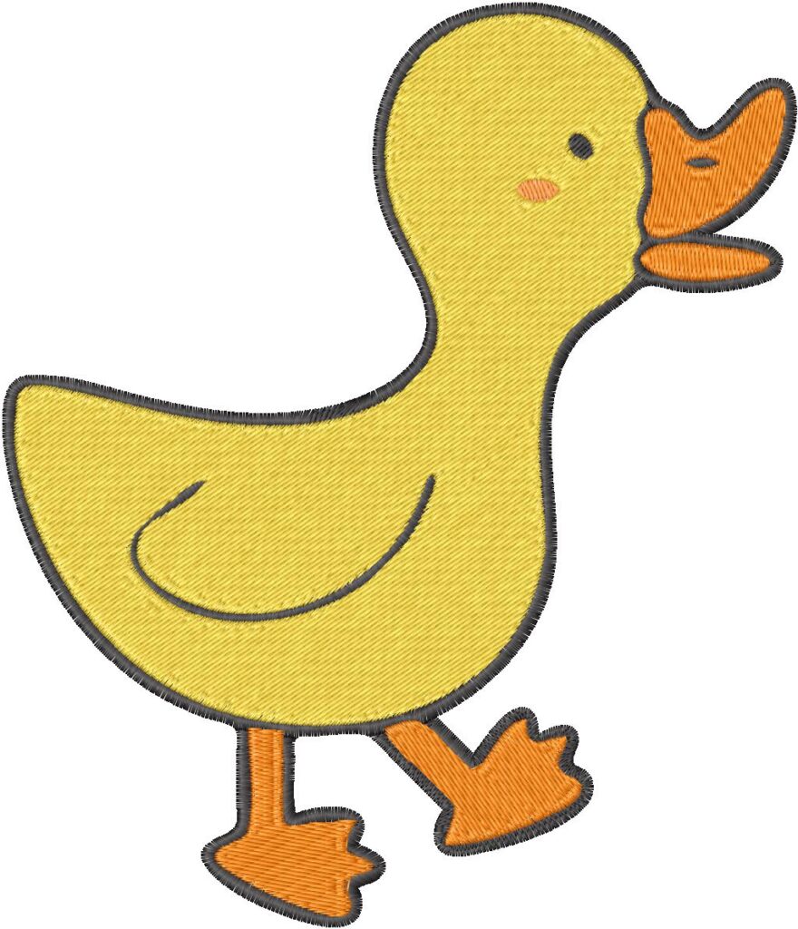 Duck Design, 7 sizes, Machine Embroidery Design, Duck shapes Design ...