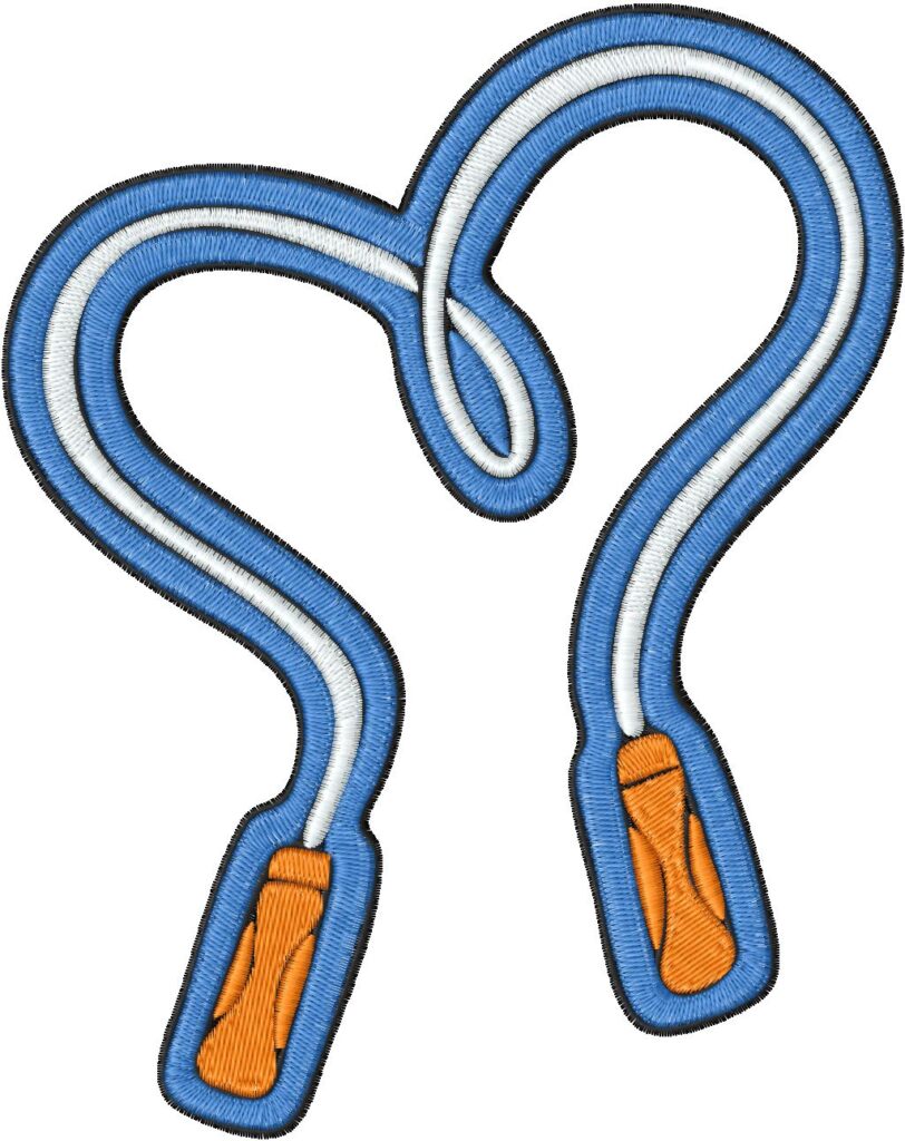 Jump Rope Embroidery Design, 7 sizes, Machine Embroidery Design, Jump ...
