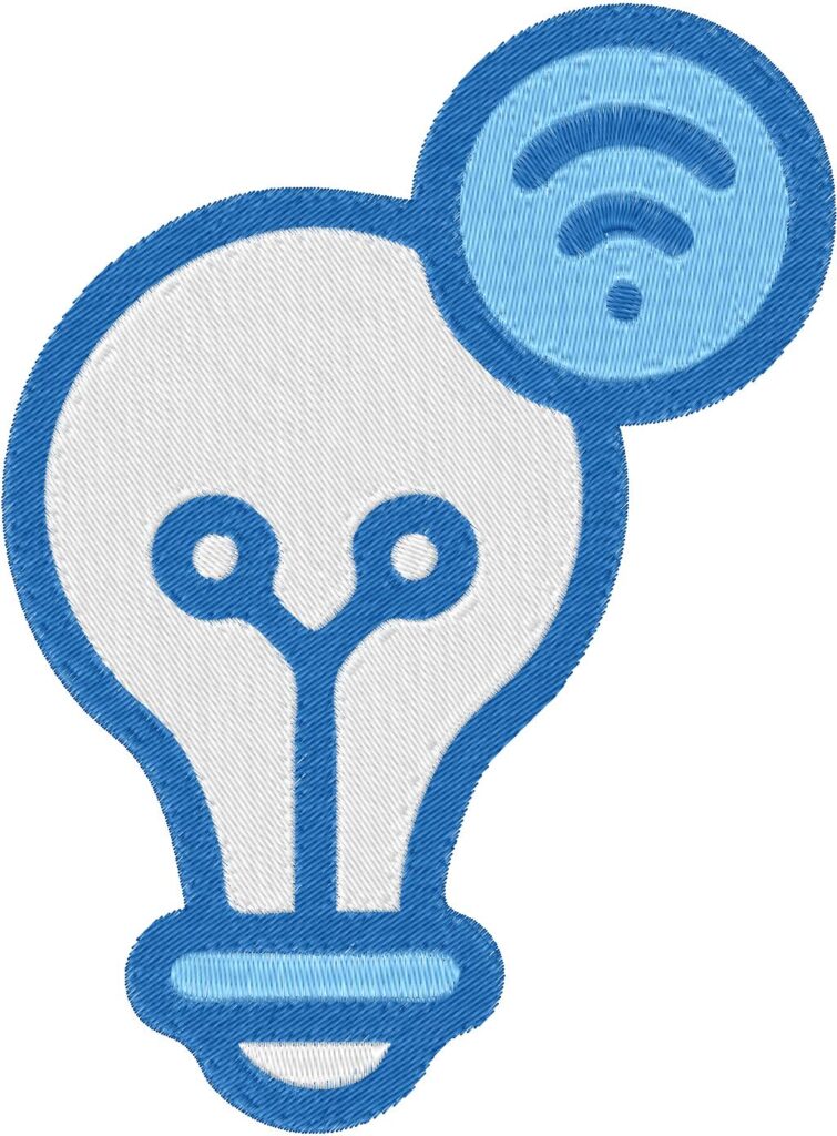 Light Bulb Design, 7 sizes, Machine Embroidery Design, Light Bulb ...