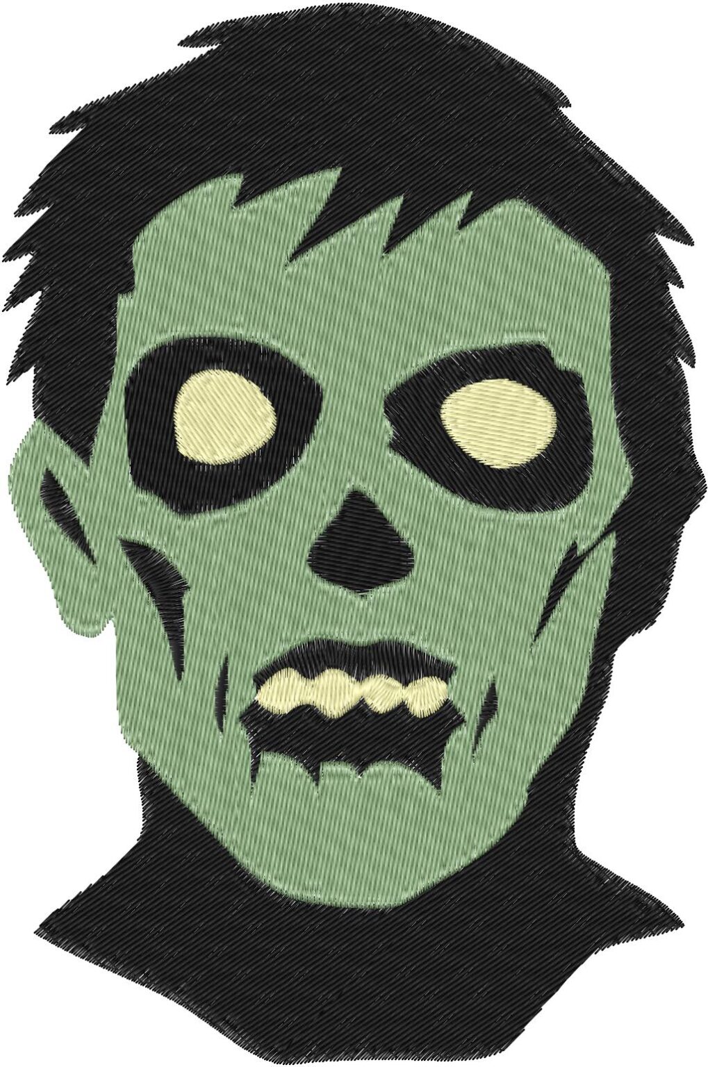 Zombie Design, 7 sizes, Machine Embroidery Design, Zombie shapes Design ...